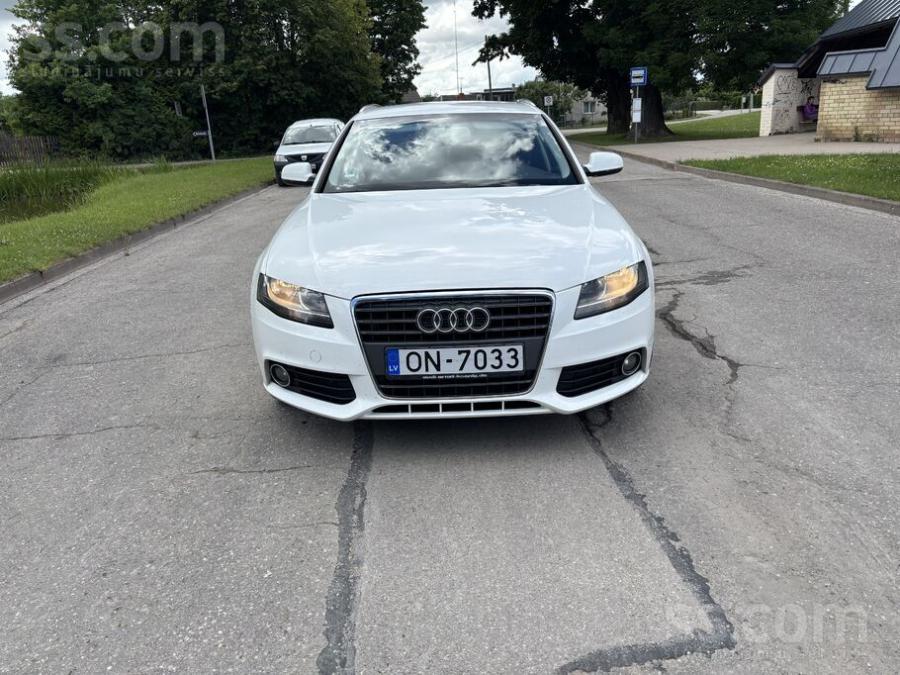White Audi A4 2009 in Tukums, with an engine capacity of 2.00 L and mileage of 328 thousand km for 4350 €, photo 10 on AUTOMOTO.COM.LV