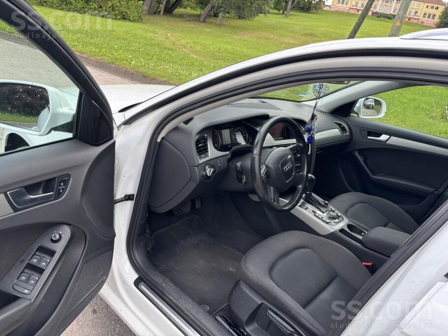 White Audi A4 2009 in Tukums, with an engine capacity of 2.00 L and mileage of 328 thousand km for 4350 €, photo 15 on AUTOMOTO.COM.LV
