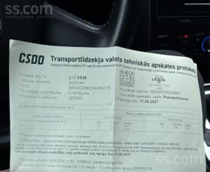 White Audi A4 2009 in Tukums, with an engine capacity of 2.00 L and mileage of 328 thousand km for 4350 €, photo 16 on AUTOMOTO.COM.LV