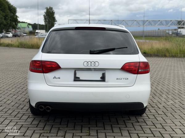 White Audi A4 2009 in Kaisiadorys, with an engine capacity of 2.00 L and mileage of 319 thousand km for 3950 €, photo 6 on AUTOMOTO.COM.LV