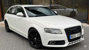 Balts Audi A4 2009 Viļņa, ar dzinēja tilpumu 1.99 L un nobraukumu 289 tūkst. km par 4600 €, foto  vietnē AUTOMOTO.COM.LV