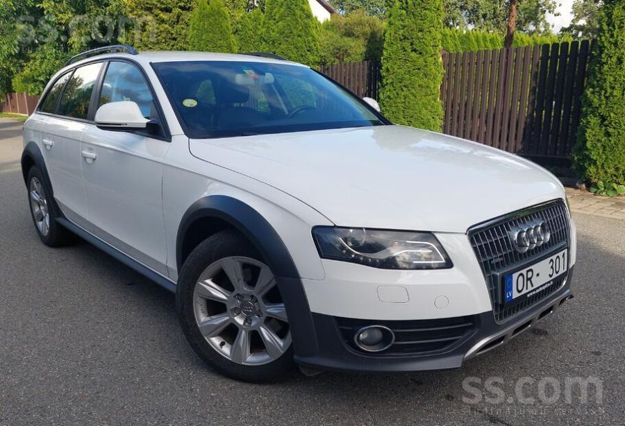White Audi A4 2009 in Riga, with an engine capacity of 2.00 L and mileage of 0 thousand km for 6995 €, photo 4 on AUTOMOTO.COM.LV