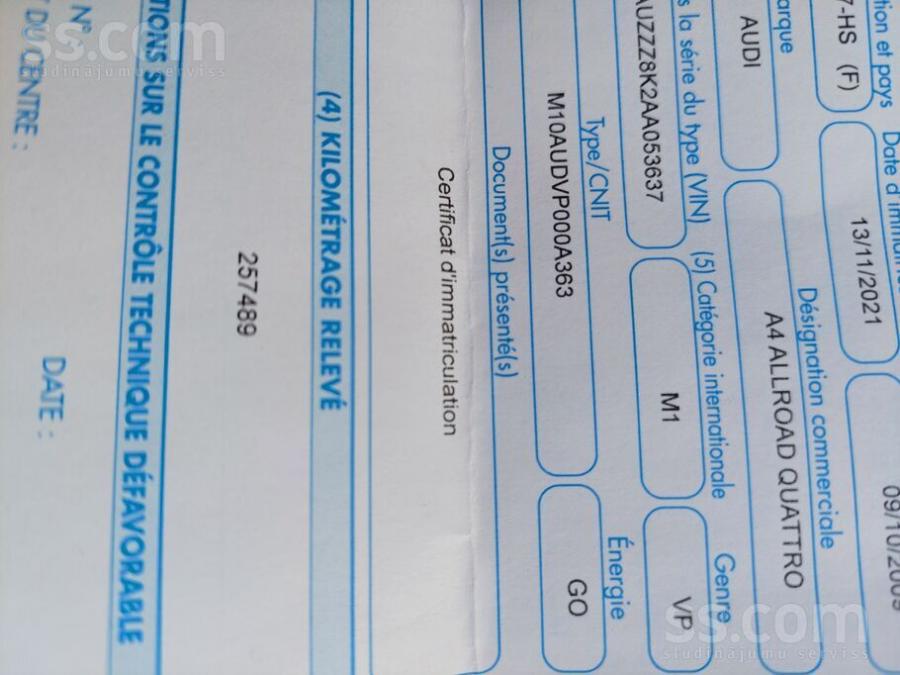 Белый Ауди А4 2009 в Рига, объемом двигателя 2.00 л и пробегом 0 тыс. км за 6995 €, фото 32 на AUTOMOTO.COM.LV