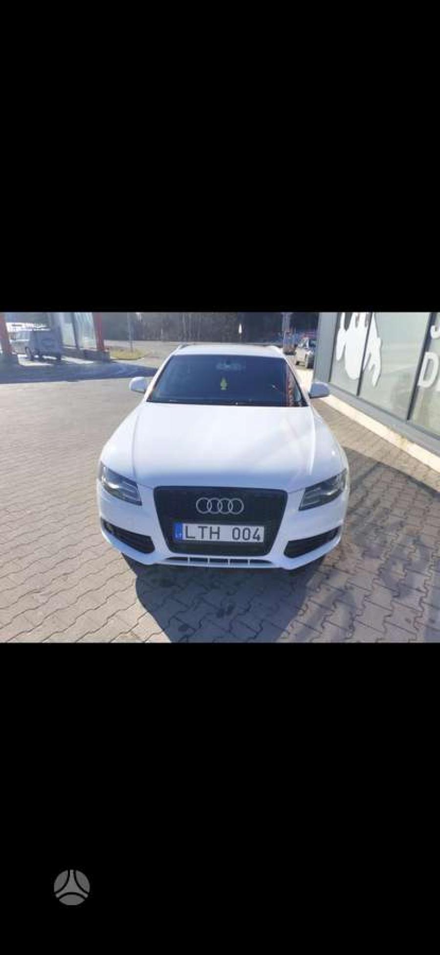 White Audi A4 2009 in Alytus, with an engine capacity of 2.00 L and mileage of 305 thousand km for 4900 €, photo 1 on AUTOMOTO.COM.LV