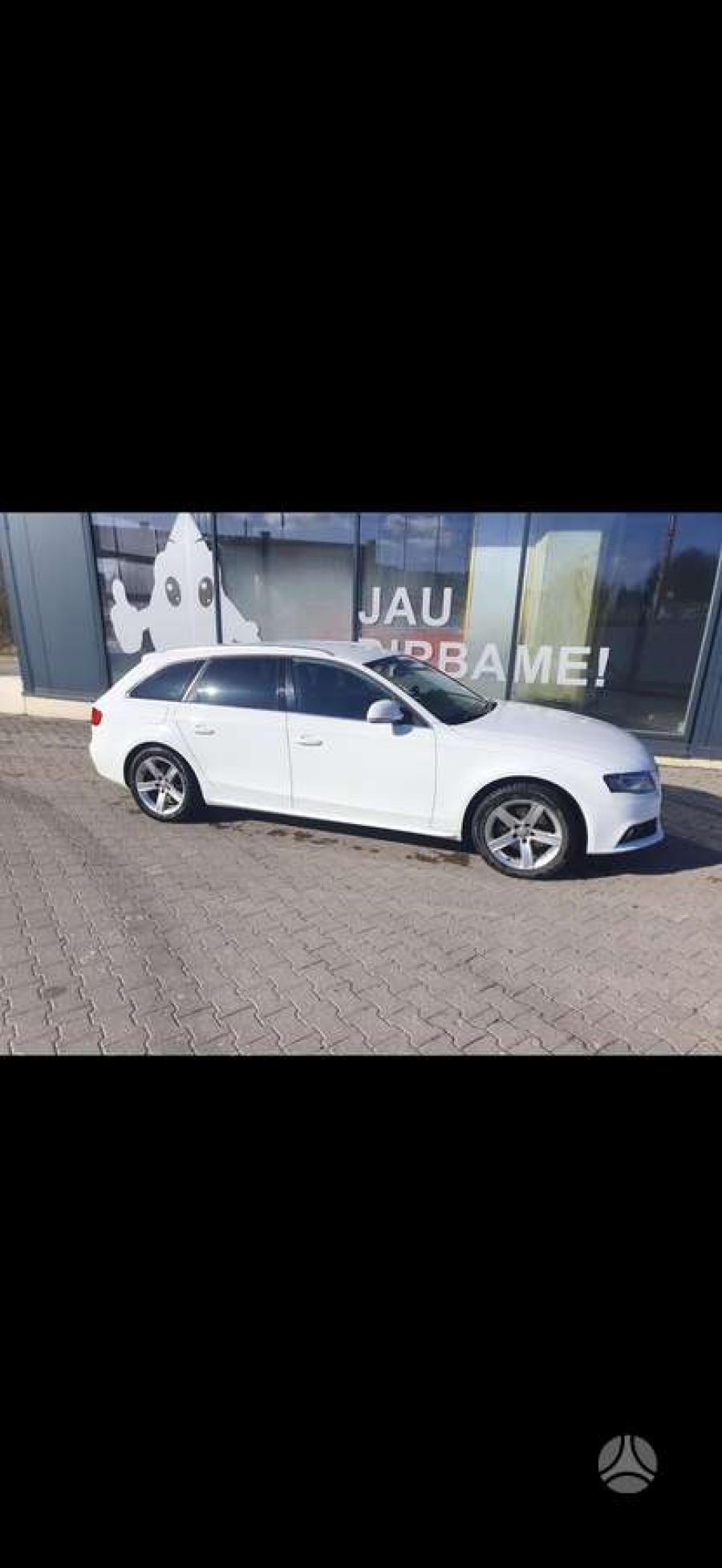 White Audi A4 2009 in Alytus, with an engine capacity of 2.00 L and mileage of 305 thousand km for 4900 €, photo 3 on AUTOMOTO.COM.LV