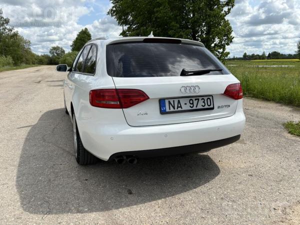 White Audi A4 2010 in Bauska, with an engine capacity of 2.00 L and mileage of 340 thousand km for 1000 €, photo 3 on AUTOMOTO.COM.LV