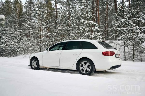 White Audi A4 2010 in Daugavpils, with an engine capacity of 2.70 L and mileage of 300 thousand km for 7500 €, photo 4 on AUTOMOTO.COM.LV
