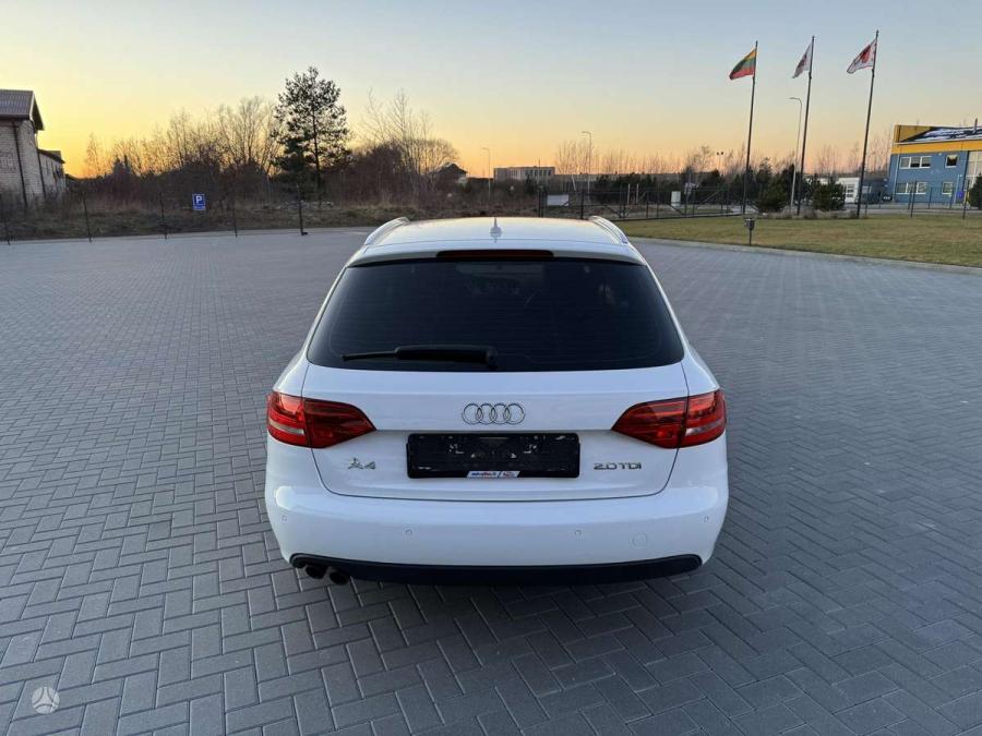 White Audi A4 2010 in Telschi, with an engine capacity of 1.97 L and mileage of 251 thousand km for 5500 €, photo 6 on AUTOMOTO.COM.LV