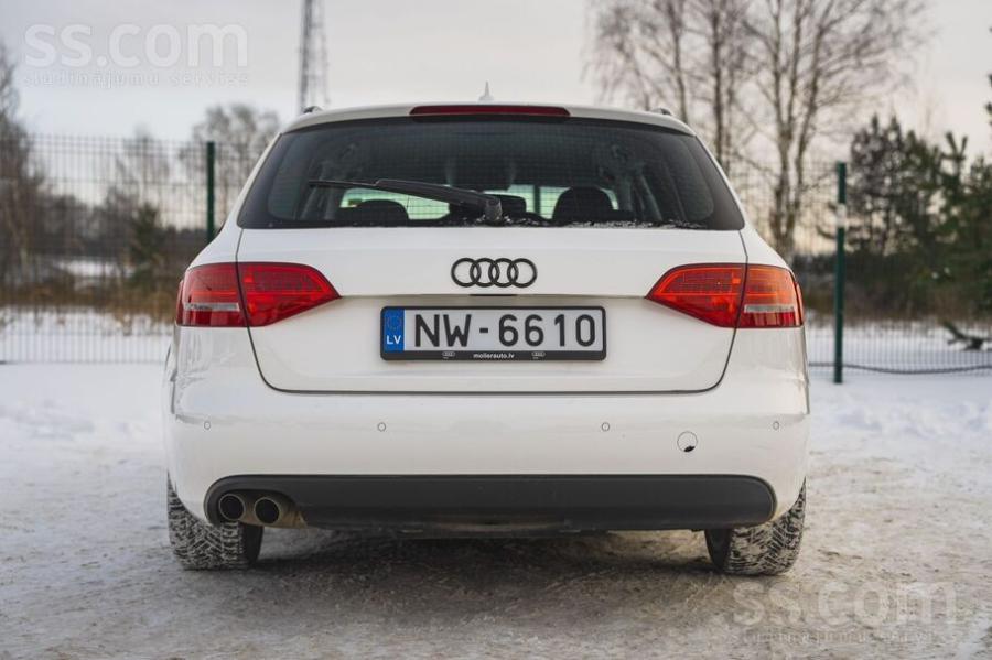 White Audi A4 2010 in Riga, with an engine capacity of 2.00 L and mileage of 390 thousand km for 5790 €, photo 5 on AUTOMOTO.COM.LV