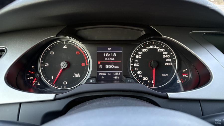 White Audi A4 2010 in Vilnius, with an engine capacity of 3.00 L and mileage of 349 thousand km for 6800 €, photo 21 on AUTOMOTO.COM.LV