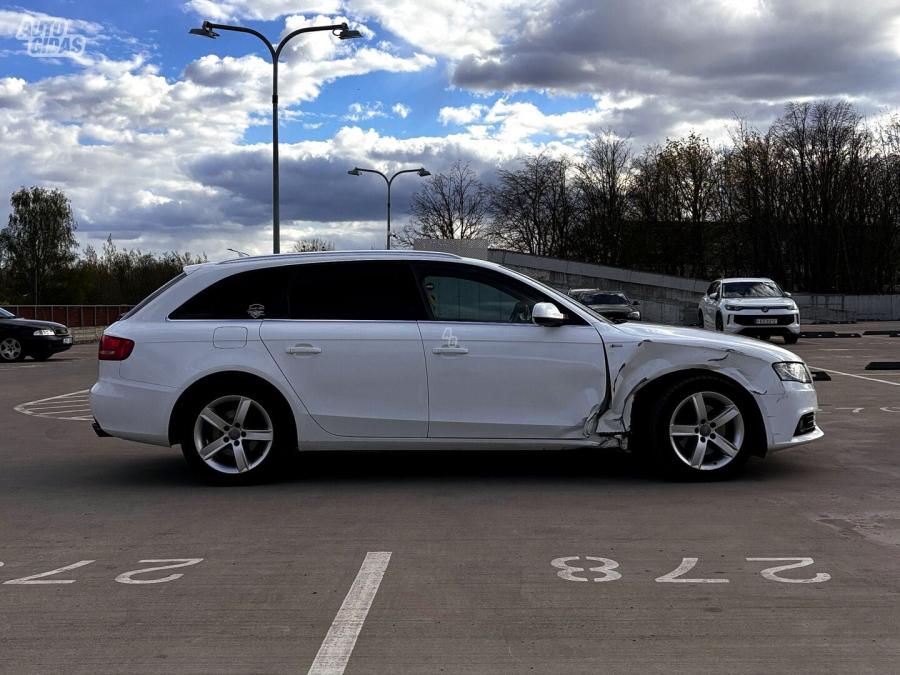 White Audi A4 2010 in Kaunas, with an engine capacity of 2.00 L and mileage of 256 thousand km for 3300 €, photo 9 on AUTOMOTO.COM.LV