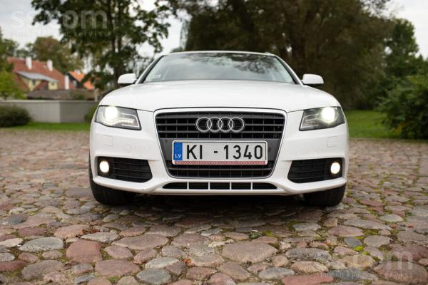 White Audi A4 2010 in Kuldiga, with an engine capacity of 2.00 L and mileage of 330 thousand km for 5900 €, photo 1 on AUTOMOTO.COM.LV