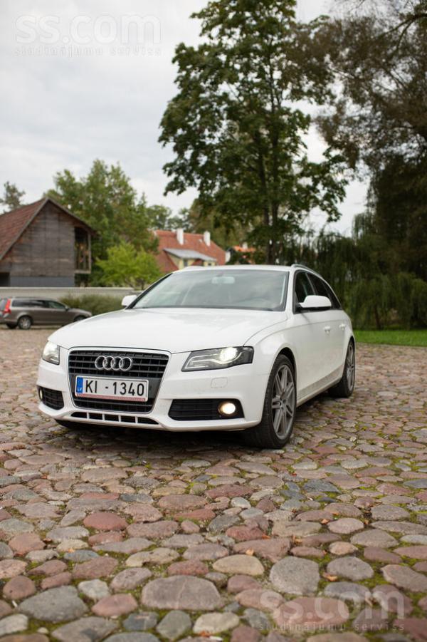 White Audi A4 2010 in Kuldiga, with an engine capacity of 2.00 L and mileage of 330 thousand km for 5900 €, photo 8 on AUTOMOTO.COM.LV