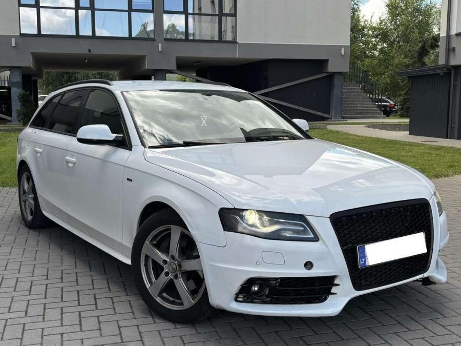White Audi A4 2010 in Kaunas, with an engine capacity of 1.98 L and mileage of 230 thousand km for 2950 €, photo 3 on AUTOMOTO.COM.LV