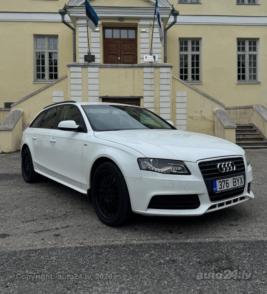 White Audi A4 2010 in Tallinn, with an engine capacity of 2.00 L and mileage of 324 thousand km for 7100 €, photo 1 on AUTOMOTO.COM.LV