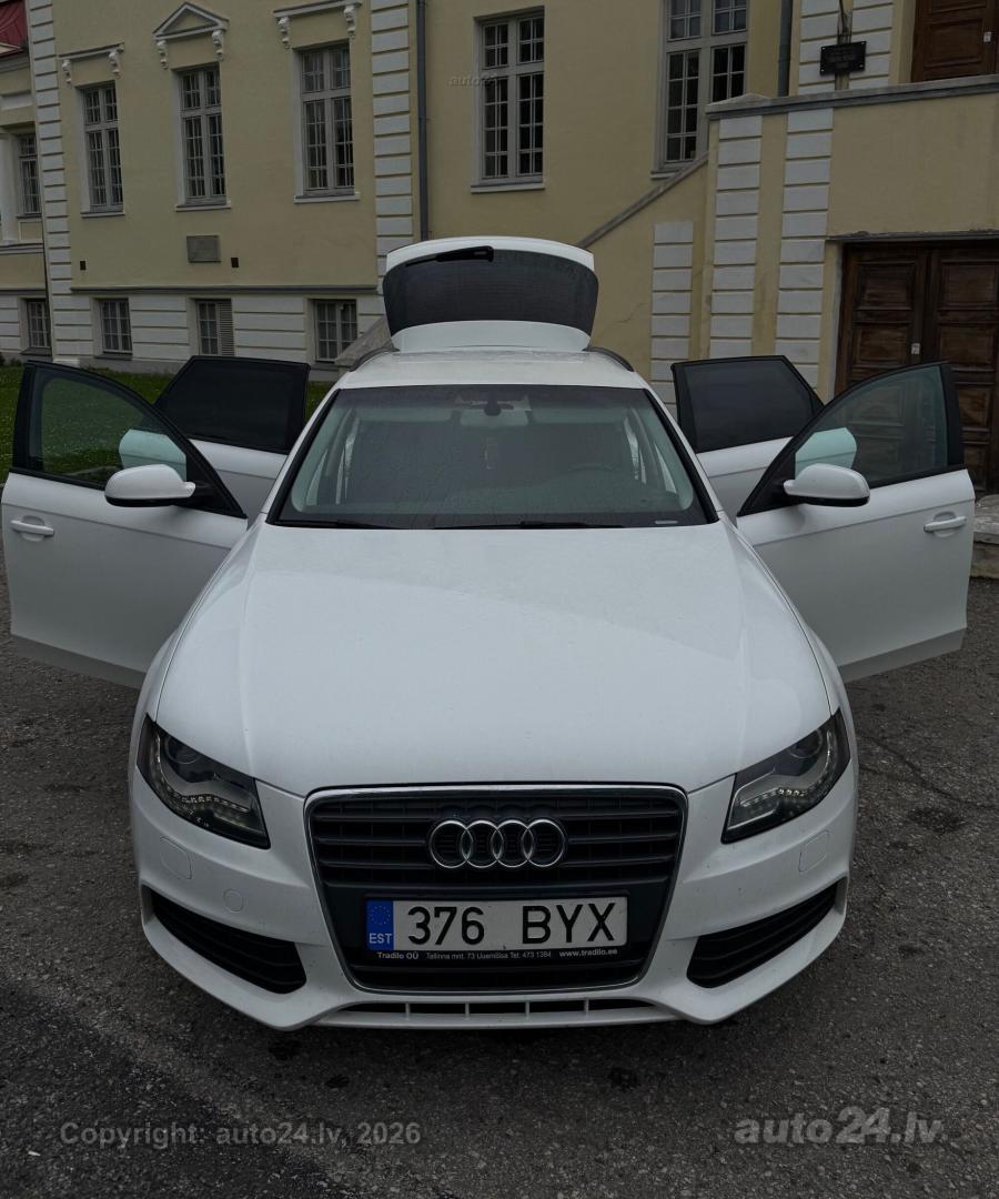 White Audi A4 2010 in Tallinn, with an engine capacity of 2.00 L and mileage of 324 thousand km for 7100 €, photo 21 on AUTOMOTO.COM.LV