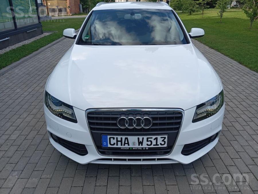 White Audi A4 2010 in Balvi, with an engine capacity of 2.00 L and mileage of 0 thousand km for 3790 €, photo 5 on AUTOMOTO.COM.LV