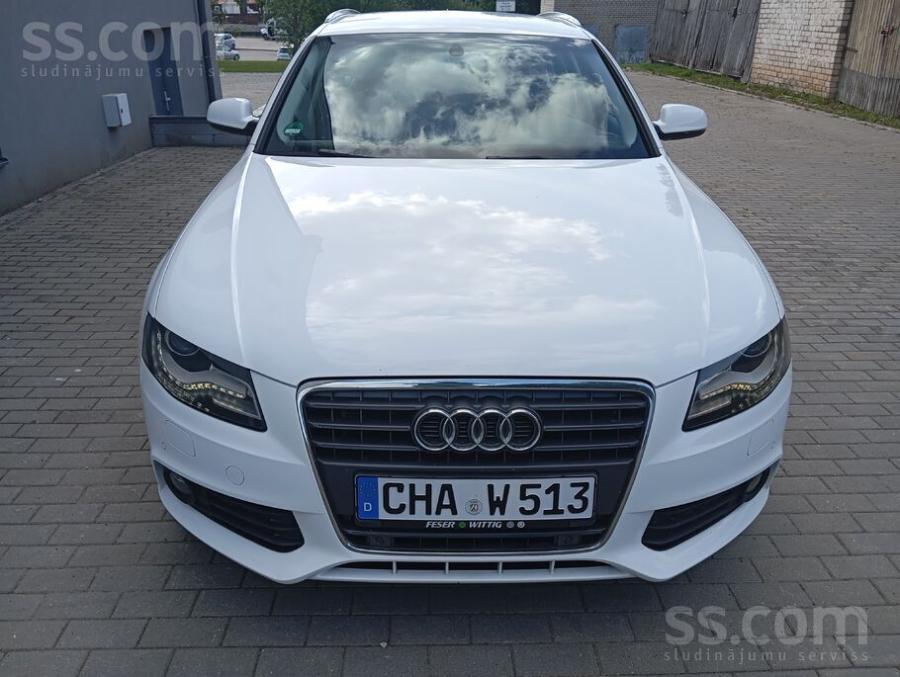 White Audi A4 2010 in Balvi, with an engine capacity of 2.00 L and mileage of 0 thousand km for 3790 €, photo 14 on AUTOMOTO.COM.LV