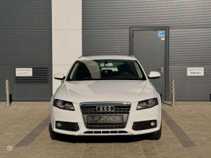 White Audi A4 2010 in Vilnius, with an engine capacity of 1.98 L and mileage of 271 thousand km for 5999 €, photo  on AUTOMOTO.COM.LV