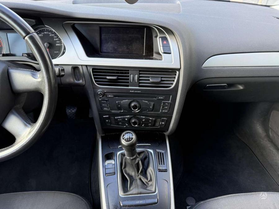 White Audi A4 2010 in Vilnius, with an engine capacity of 1.98 L and mileage of 271 thousand km for 5999 €, photo 16 on AUTOMOTO.COM.LV
