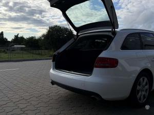 White Audi A4 2010 in Vilnius, with an engine capacity of 1.98 L and mileage of 271 thousand km for 5999 €, photo 19 on AUTOMOTO.COM.LV