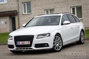 White Audi A4 2010 in Tukums, with an engine capacity of 1.80 L and mileage of 314 thousand km for 6990 €, photo 3 on AUTOMOTO.COM.LV