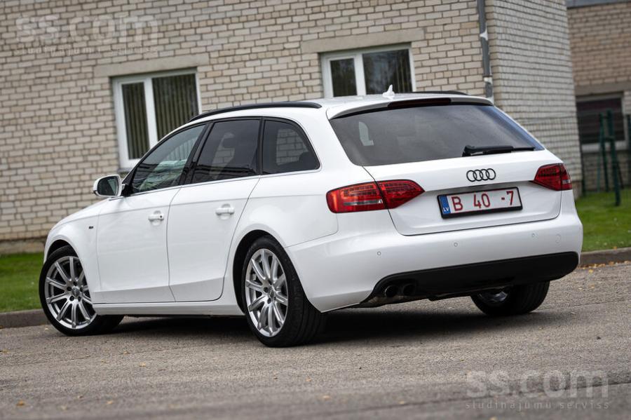 White Audi A4 2010 in Tukums, with an engine capacity of 1.80 L and mileage of 314 thousand km for 6990 €, photo 7 on AUTOMOTO.COM.LV