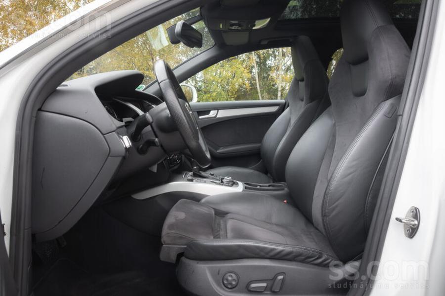 White Audi A4 2010 in Tukums, with an engine capacity of 1.80 L and mileage of 314 thousand km for 6990 €, photo 10 on AUTOMOTO.COM.LV