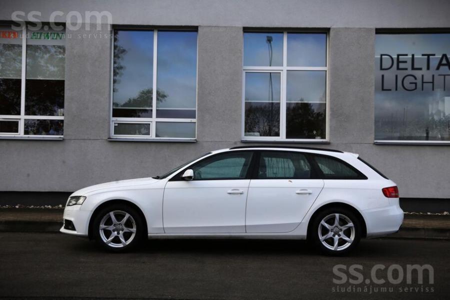 White Audi A4 2011 in Riga, with an engine capacity of 2.00 L and mileage of 0 thousand km for 750 €, photo 2 on AUTOMOTO.COM.LV