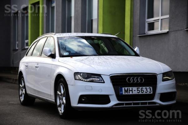 White Audi A4 2011 in Riga, with an engine capacity of 2.00 L and mileage of 0 thousand km for 750 €, photo 4 on AUTOMOTO.COM.LV
