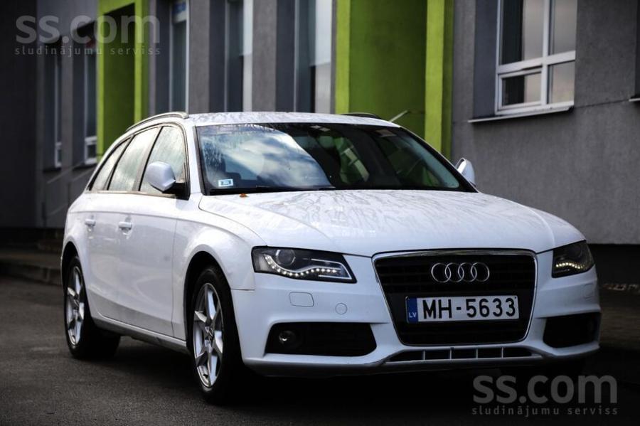 White Audi A4 2011 in Riga, with an engine capacity of 2.00 L and mileage of 0 thousand km for 750 €, photo 4 on AUTOMOTO.COM.LV