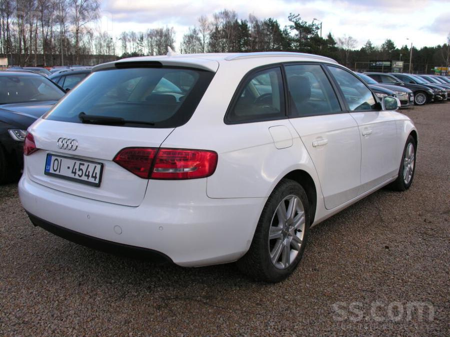White Audi A4 2011 in Riga, with an engine capacity of 2.00 L and mileage of 0 thousand km for 6750 €, photo 3 on AUTOMOTO.COM.LV