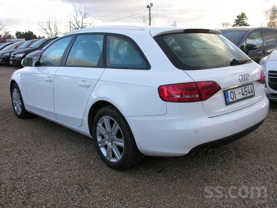 White Audi A4 2011 in Riga, with an engine capacity of 2.00 L and mileage of 0 thousand km for 6750 €, photo 4 on AUTOMOTO.COM.LV