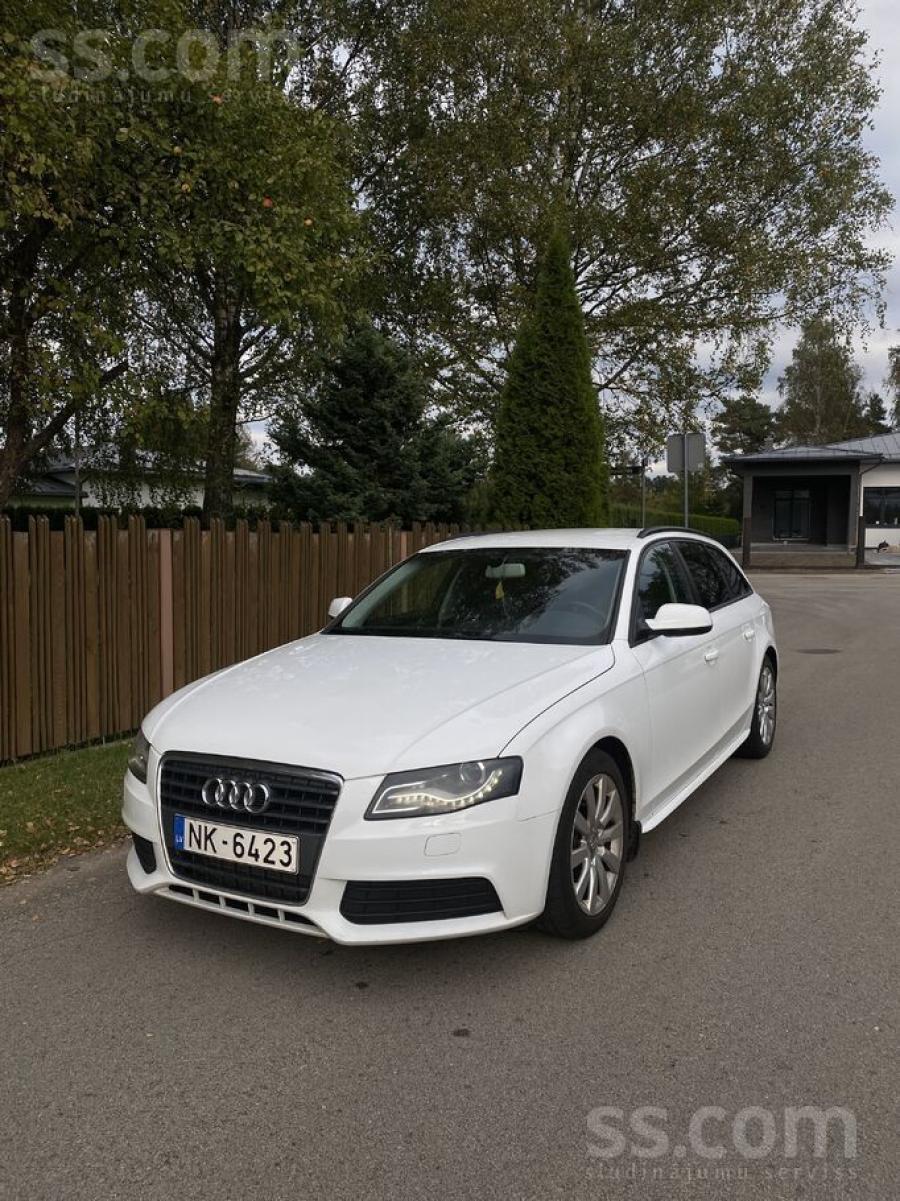 White Audi A4 2011 in Riga, with an engine capacity of 2.00 L and mileage of 315 thousand km for 6450 €, photo 1 on AUTOMOTO.COM.LV