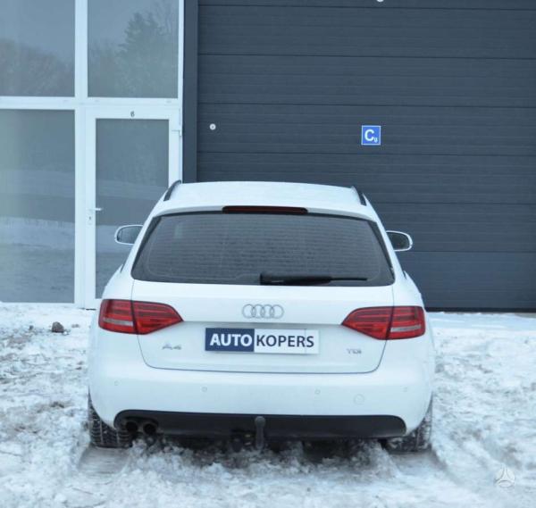 White Audi A4 2012 in Kaunas, with an engine capacity of 1.97 L and mileage of 248 thousand km for 6300 €, photo 6 on AUTOMOTO.COM.LV