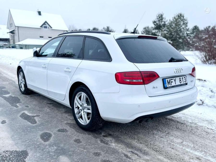 White Audi A4 2012 in Vilnius, with an engine capacity of 1.97 L and mileage of 230 thousand km for 5950 €, photo 3 on AUTOMOTO.COM.LV