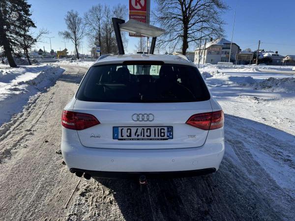 White Audi A4 2012 in Taurage, with an engine capacity of 1.97 L and mileage of 340 thousand km for 5700 €, photo 6 on AUTOMOTO.COM.LV
