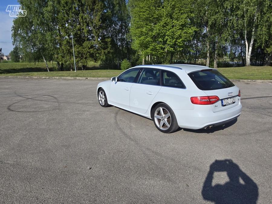 White Audi A4 2012 in Vilnius, with an engine capacity of 2.00 L and mileage of 324 thousand km for 7000 €, photo 5 on AUTOMOTO.COM.LV
