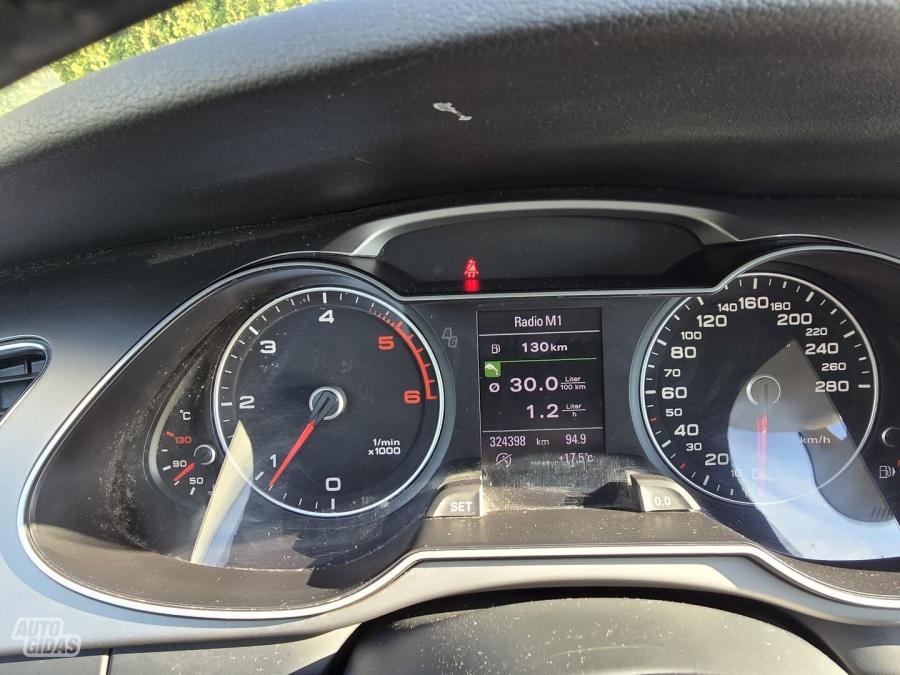 White Audi A4 2012 in Vilnius, with an engine capacity of 2.00 L and mileage of 324 thousand km for 7000 €, photo 20 on AUTOMOTO.COM.LV