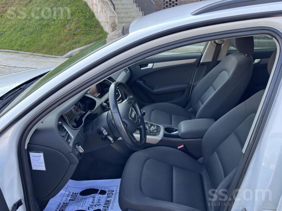 White Audi A4 2012 in Rezekne, with an engine capacity of 2.00 L and mileage of 293 thousand km for 7700 €, photo 15 on AUTOMOTO.COM.LV