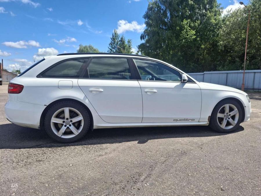 White Audi A4 2012 in Kedainiai, with an engine capacity of 1.97 L and mileage of 225 thousand km for 6200 €, photo 7 on AUTOMOTO.COM.LV