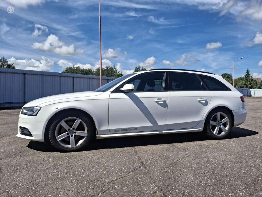 White Audi A4 2012 in Kedainiai, with an engine capacity of 1.97 L and mileage of 225 thousand km for 6200 €, photo 13 on AUTOMOTO.COM.LV