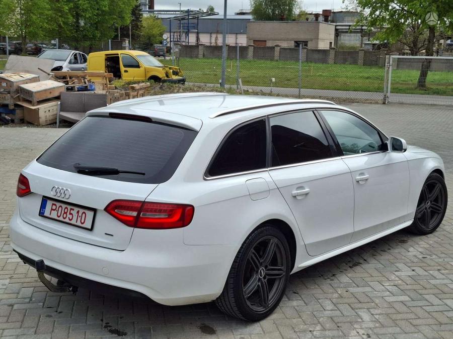White Audi A4 2012 in Silute, with an engine capacity of 1.97 L and mileage of 295 thousand km for 7000 €, photo 9 on AUTOMOTO.COM.LV
