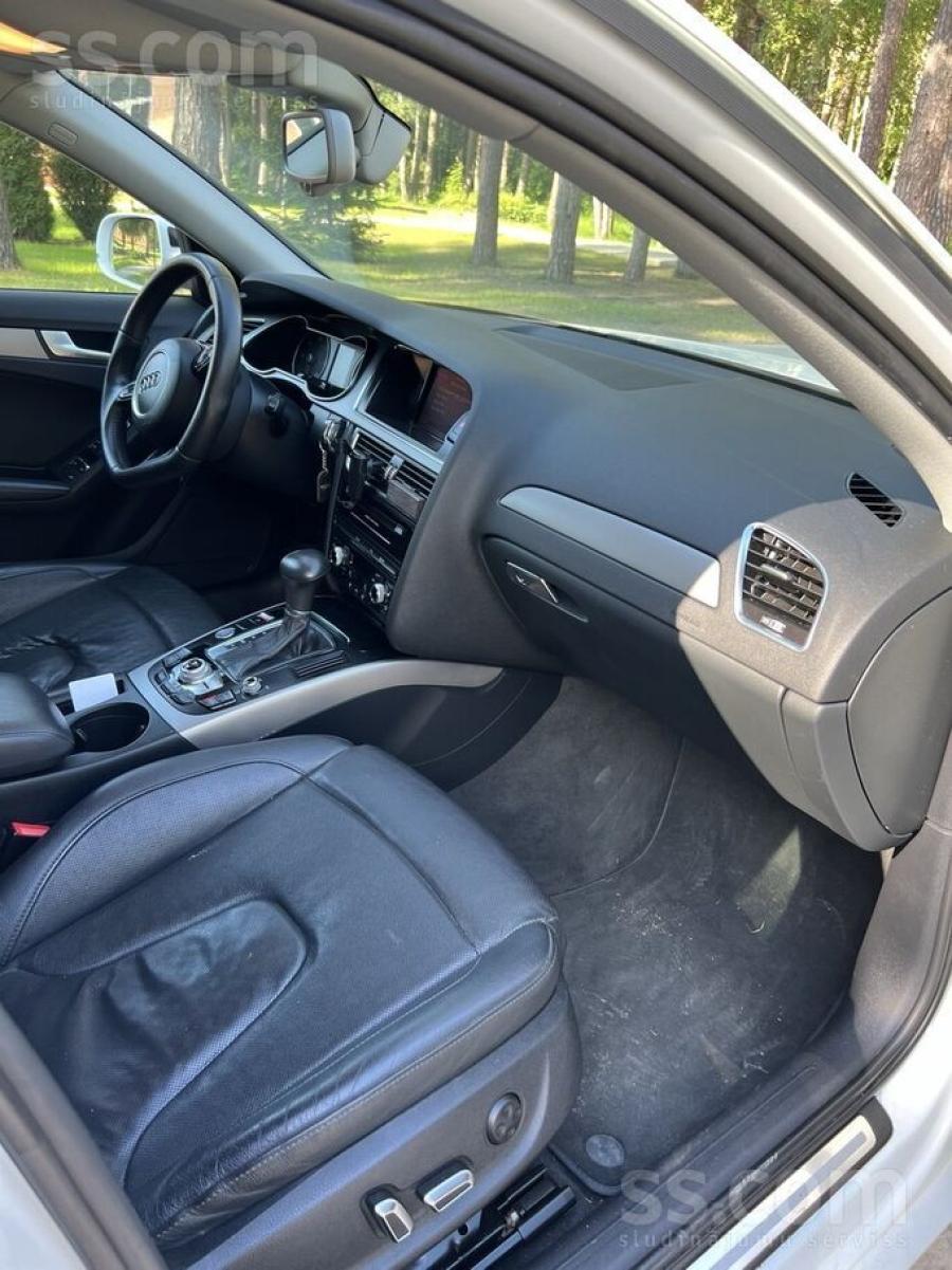 White Audi A4 2012 in Riga, with an engine capacity of 2.00 L and mileage of 347 thousand km for 7500 €, photo 14 on AUTOMOTO.COM.LV