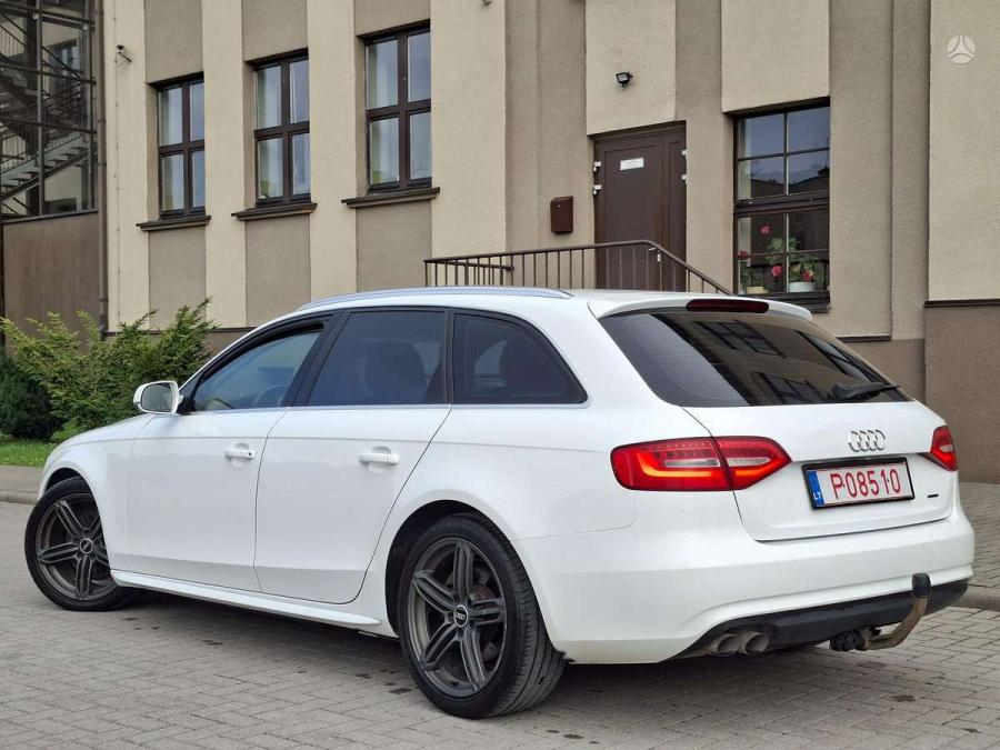 White Audi A4 2012 in Silute, with an engine capacity of 1.97 L and mileage of 295 thousand km for 7000 €, photo 11 on AUTOMOTO.COM.LV