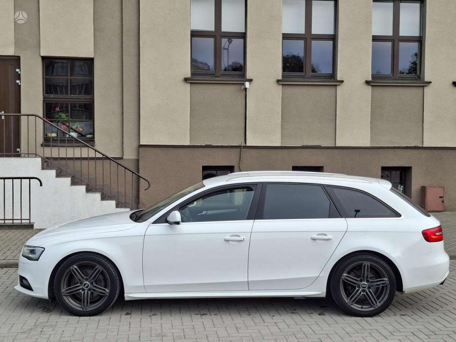 White Audi A4 2012 in Silute, with an engine capacity of 1.97 L and mileage of 295 thousand km for 7000 €, photo 12 on AUTOMOTO.COM.LV
