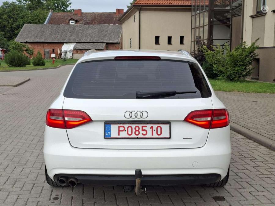 White Audi A4 2012 in Silute, with an engine capacity of 1.97 L and mileage of 295 thousand km for 7000 €, photo 13 on AUTOMOTO.COM.LV