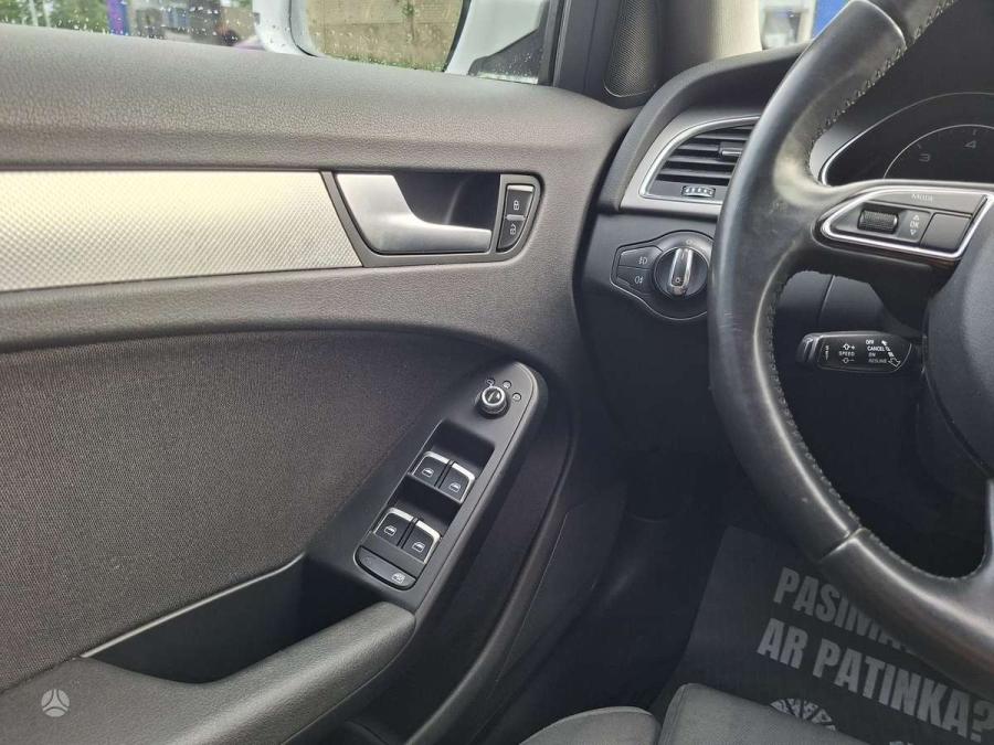 White Audi A4 2012 in Silute, with an engine capacity of 1.97 L and mileage of 295 thousand km for 7000 €, photo 16 on AUTOMOTO.COM.LV