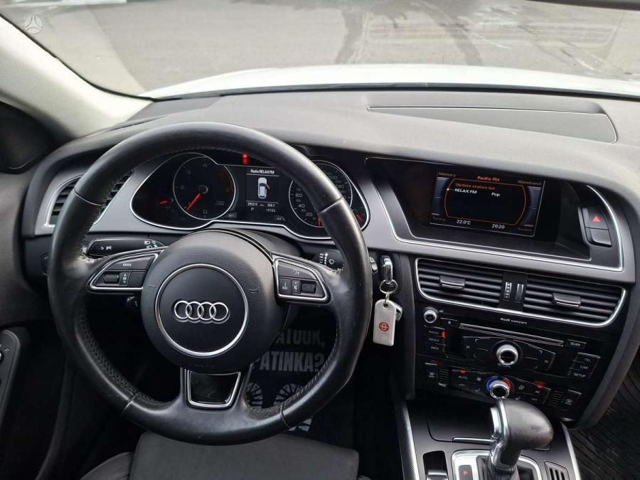 White Audi A4 2012 in Silute, with an engine capacity of 1.97 L and mileage of 295 thousand km for 7000 €, photo 18 on AUTOMOTO.COM.LV