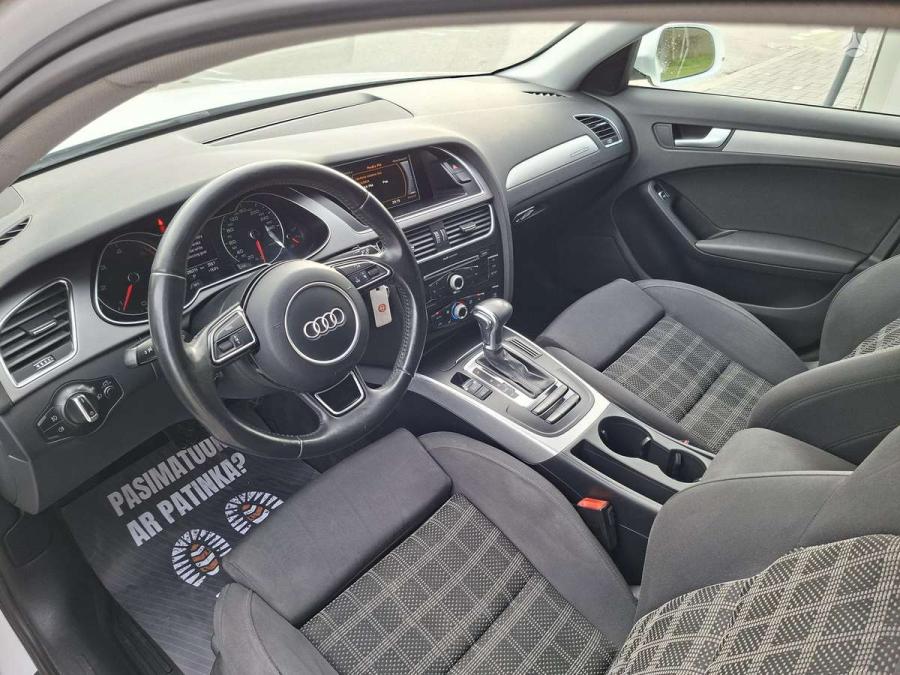 White Audi A4 2012 in Silute, with an engine capacity of 1.97 L and mileage of 295 thousand km for 7000 €, photo 26 on AUTOMOTO.COM.LV